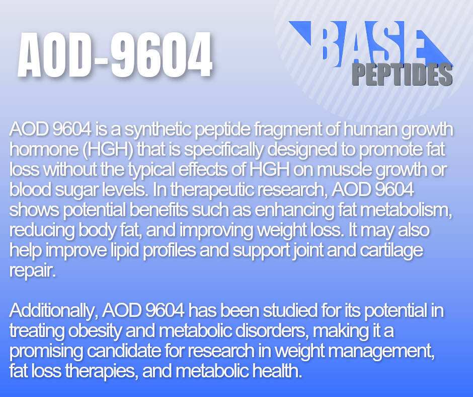 Buy AOD-9604 Peptide – Base Peptides
